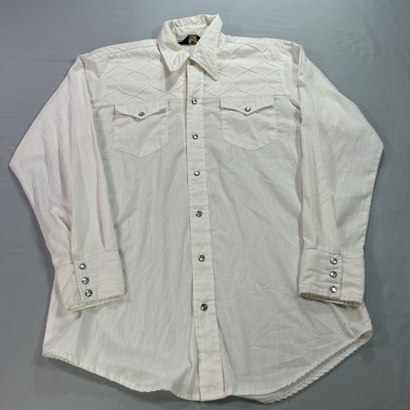 Sears | Shirts | Vintage Sears Western Shirt Mens Large Pearl Snap ...